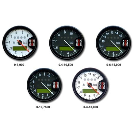 STACK ST700 DISPLAY TACHOMETERS RPM 0/8000 COLOUR BLACK