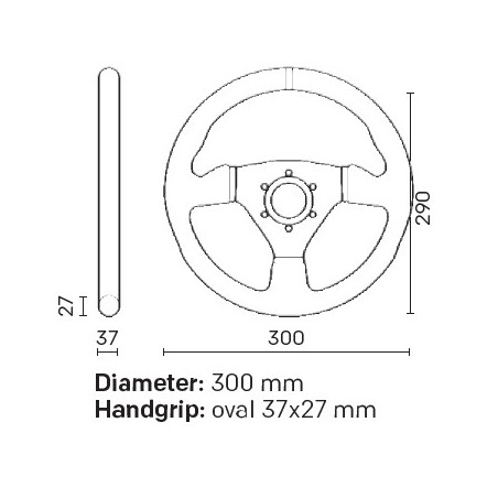 OMP STEERING WHEEL FOR RALLY CAR AND CIRCUIT